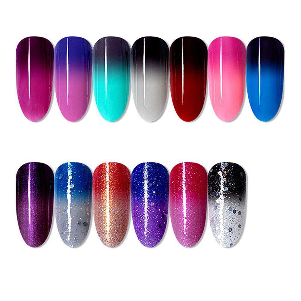 Buy Thermal Temperature Control Nail Oil Gradient Nail Varnish ...