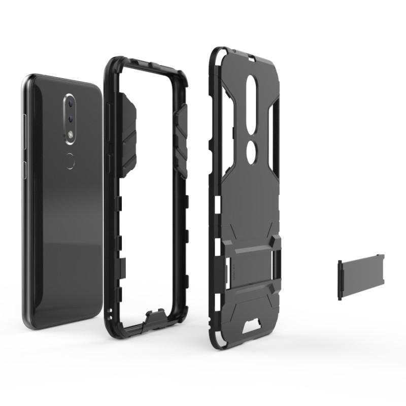 Buy Coque antichoc PC + TPU pour Nokia X6, avec support (Gris) at ...