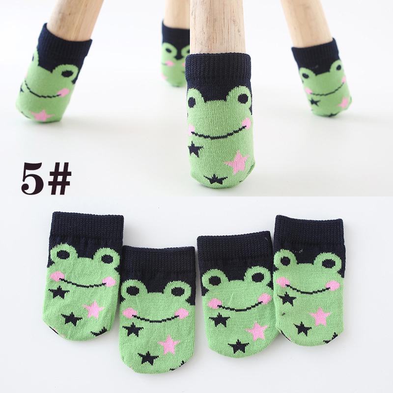 4pcs Cute Knitting Cotton Feet Sleeve Cover Foot Cover Chair Leg Socks ...
