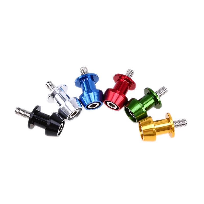 Satın alın 1 Pair 8mm Universal Motorcycle Aluminum Swingarm Sliders ...