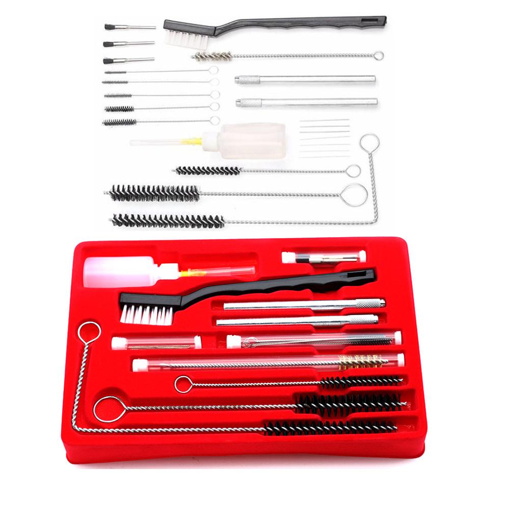 23pcs Air Brush Spray Gun Nozzle Cleaning Repair Tool Kit Washing Gun ...