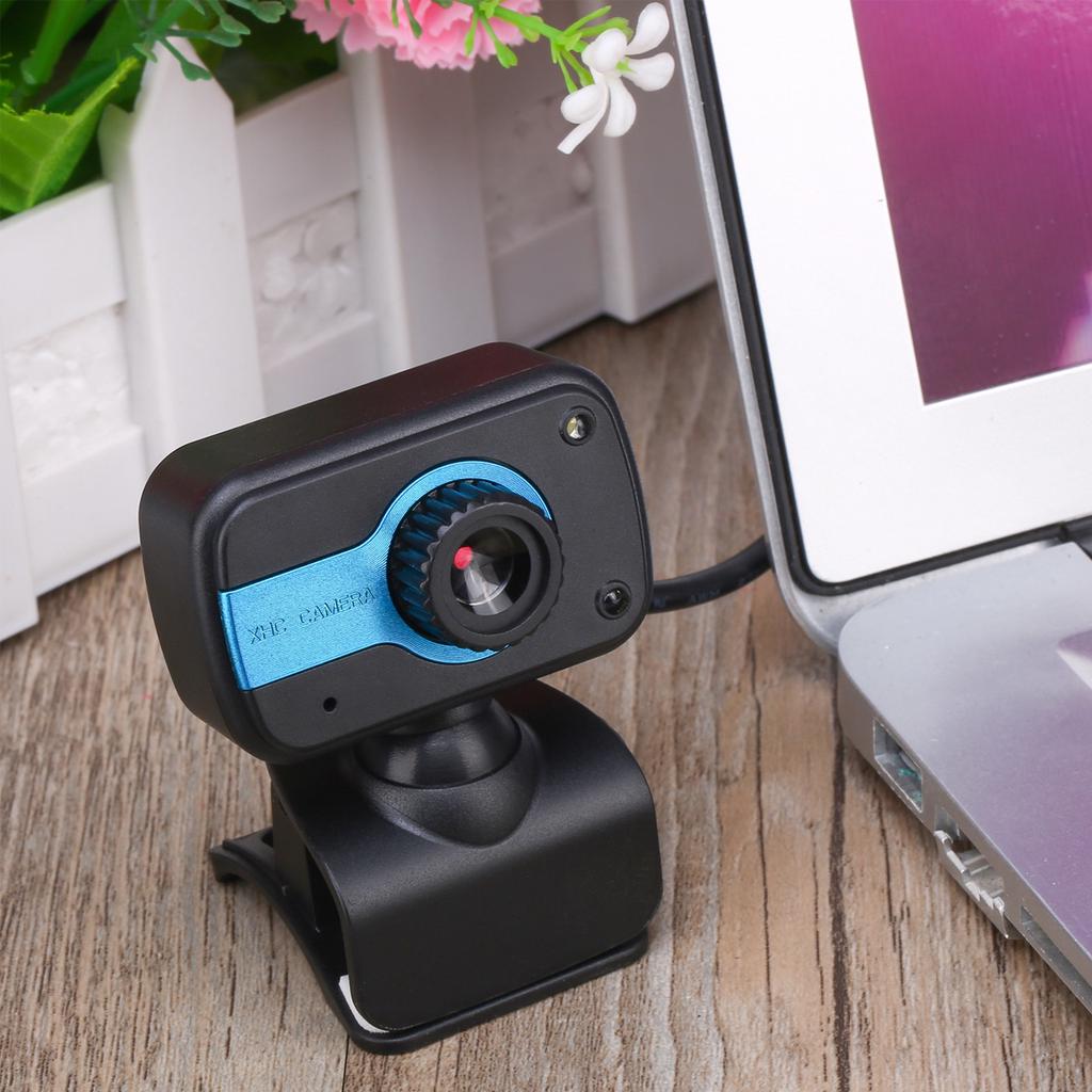 Buy 360 Degree Rotation 2 LEDS Night Vision V3 HD USB HD Webcam Camera ...
