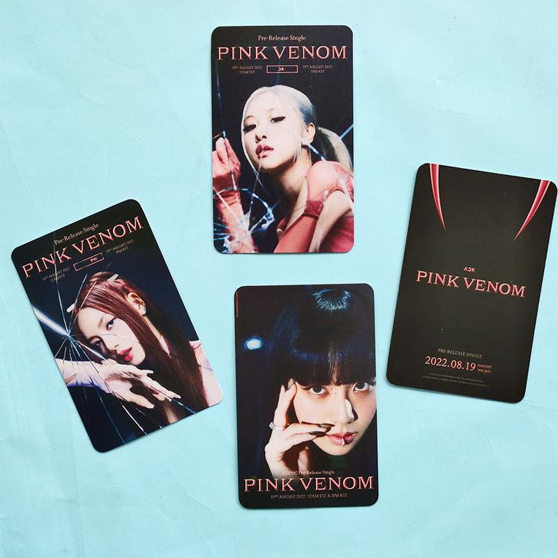 Buy 8PCS Blackpink Pink Venom Lomo Card BP HD Photocard Lisa Jennie ...