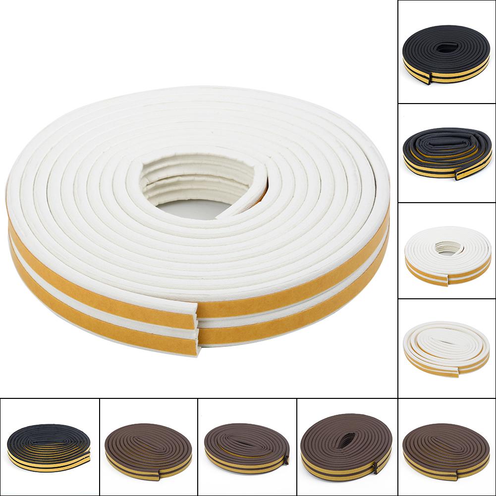 Draught Draft Excluder Self Adhesive Rubber Door Seal Strip Roll Tape ...