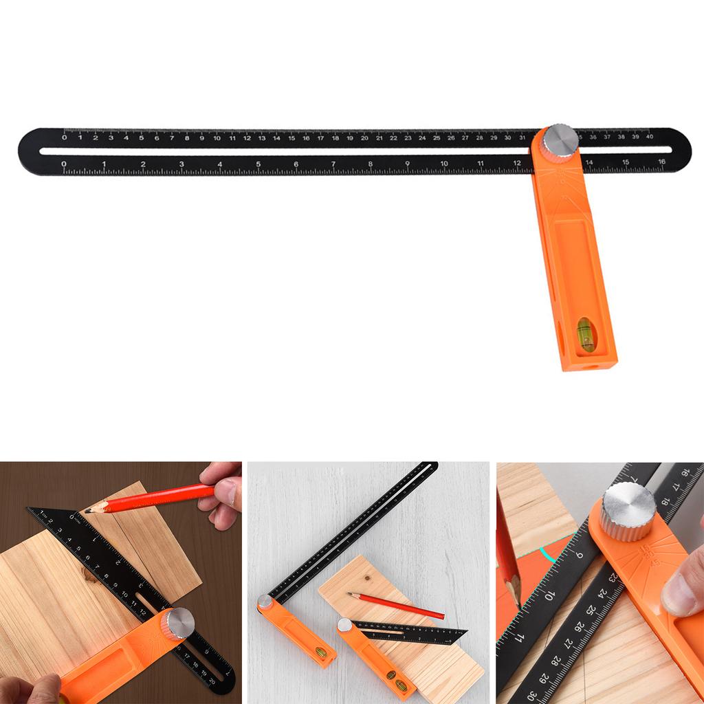 Sliding T-Bevel Gauges Protractors Level Tool with Bubble Measuring ...