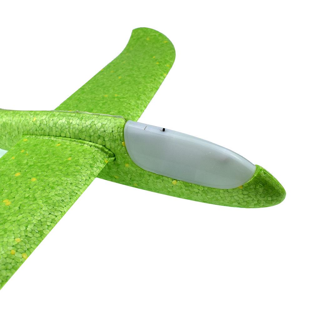 Buy LED Light Aircraft Toy Hand Throwing Glide Anti Shock Plane Kids ...