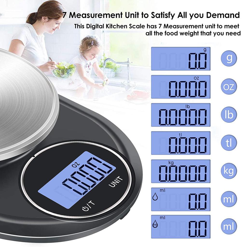 Buy Food Scale 5000g/0.1g Digital Kitchen Scale Weight Grams and Oz for ...