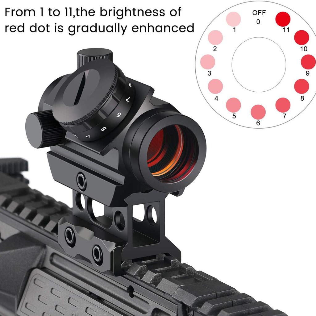 1x20 RDS-25 Red Dot Sight 4 MOA Micro Red Dot Gun Nişangah Tüfeği ...