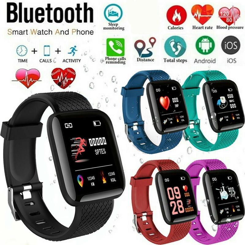 Buy 116plus Smart Watch Wristband Heart Rate Monitor Men Women ...