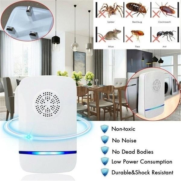 Ultrasonic Plug In Pest Repeller Deter Mouse Mice Rat Spider Insect ...