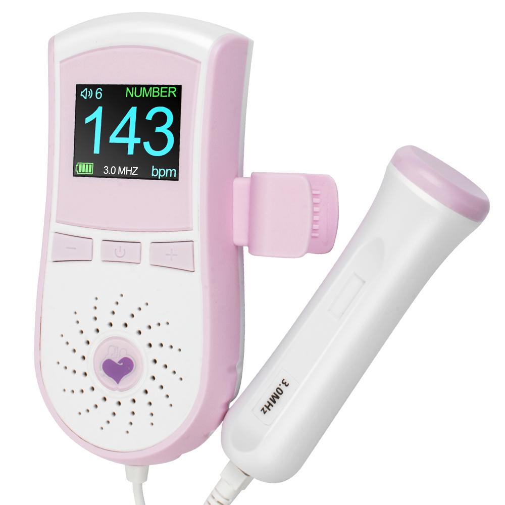 Buy Portable Color LCD Display Pocket Fetal Doppler Prenatal Heart Baby ...