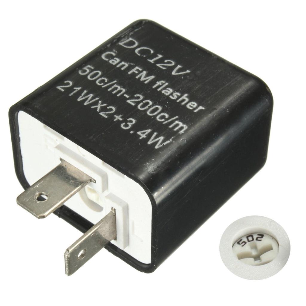 Buy 12V 2-PIN LED Turn Signals Adjustable Relay Flasher Speed Fix Car ...