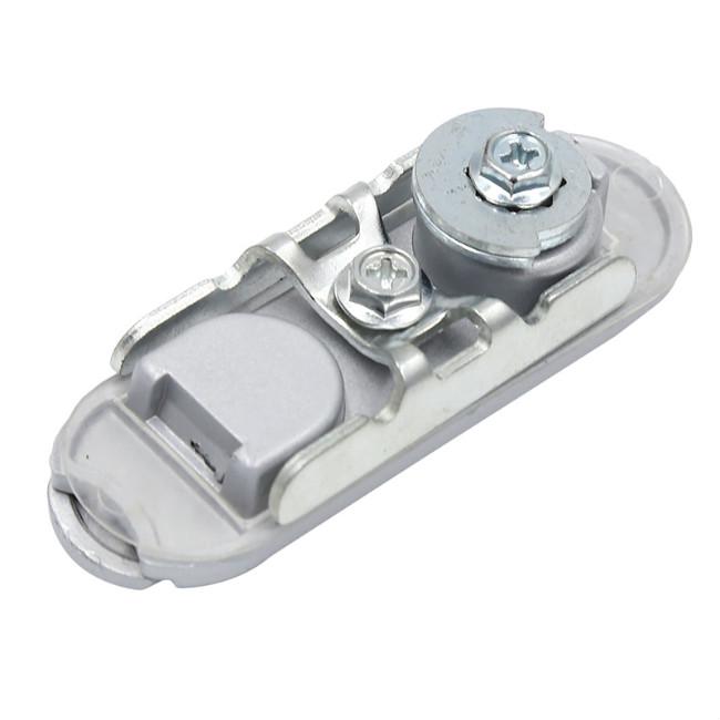 Buy 2Keys Black Rectangle Plastic Shell Cabinet Door Lock Flat Door ...