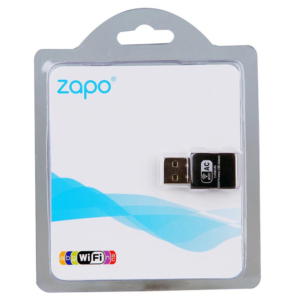 Buy ZAPO W58 USB WiFi Adapter 600Mbps AC Wireless Network Card WiFi ...