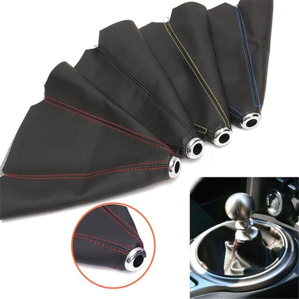 Buy (Car-world) 16mm Universal PU Leather Car Auto Gear Shift Collars ...