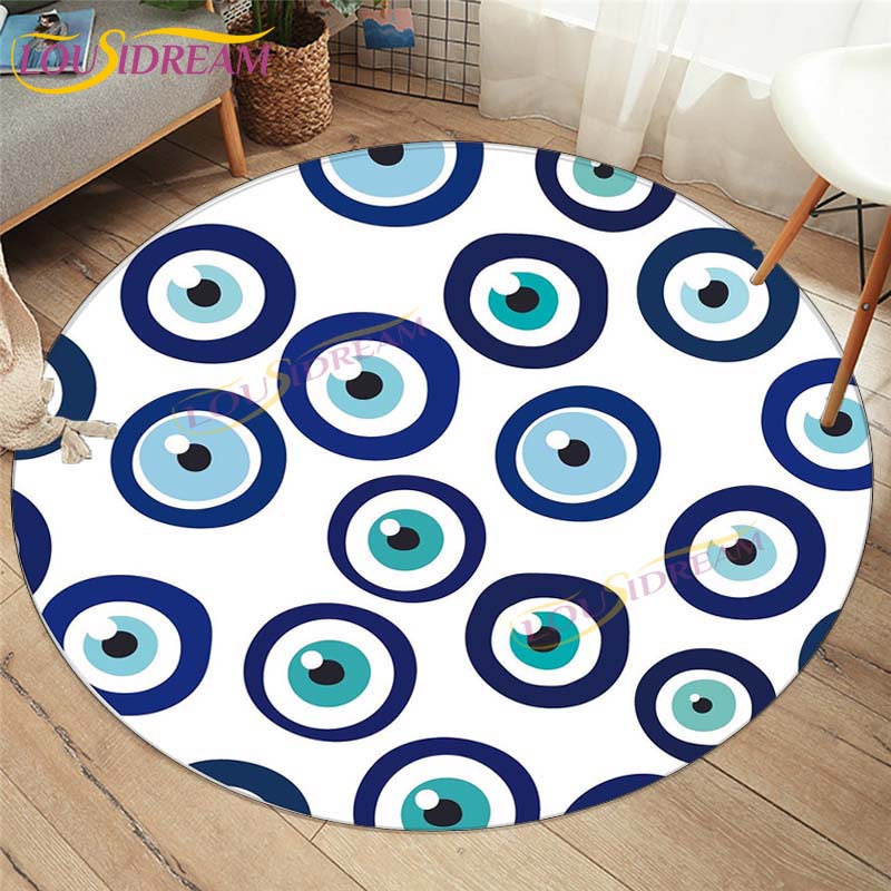 Buy Evil Eye Rug Home Decoration Carpet Hamsa Palm Mandala Carpet Rug ...