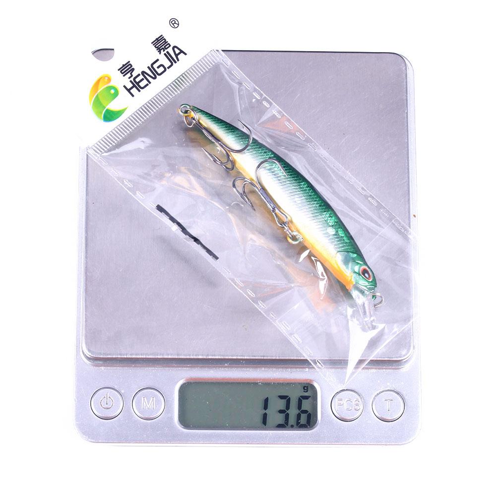1PCS 9cm13g Sinking Minnow Fishing Lure Artificial Hard Bait Bionic 3D ...