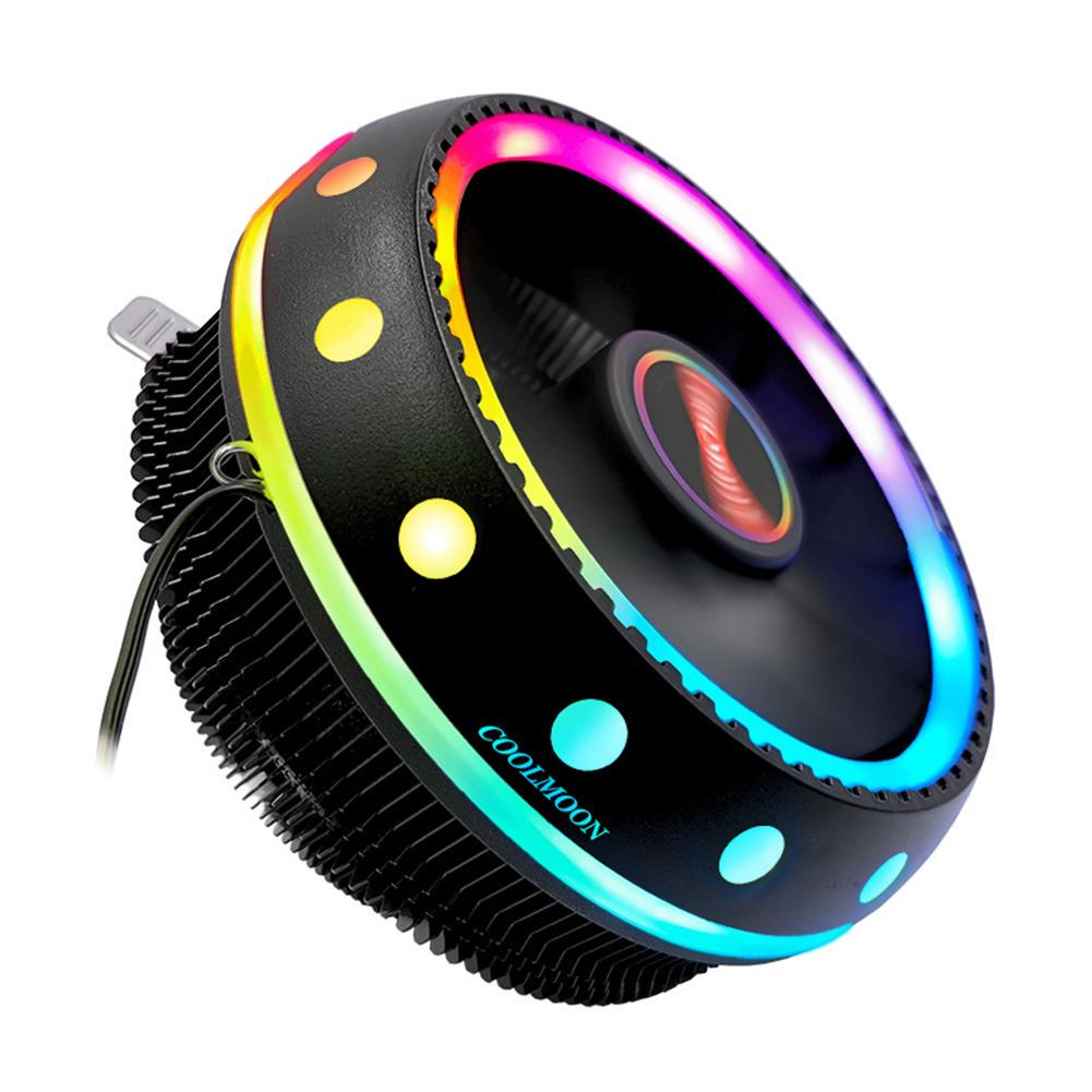 Buy Coolmoon Gorgeous RGB CPU Cooler Color Change Quiet Desktop Cooling ...