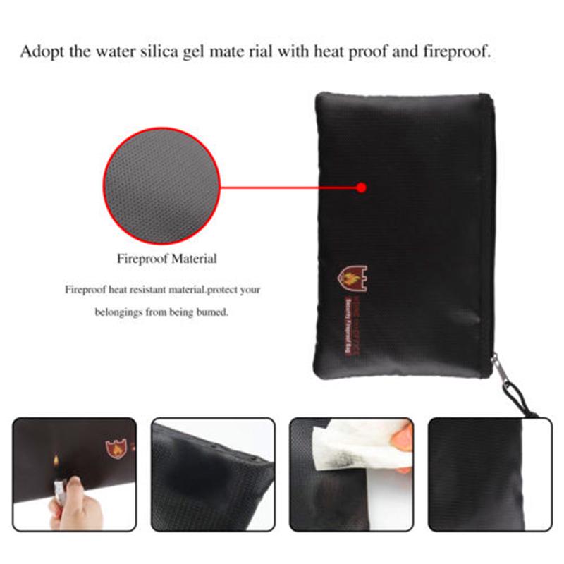 Buy Fireproof Fire Resistant Document Bag Envelope Pouch For Passport ...