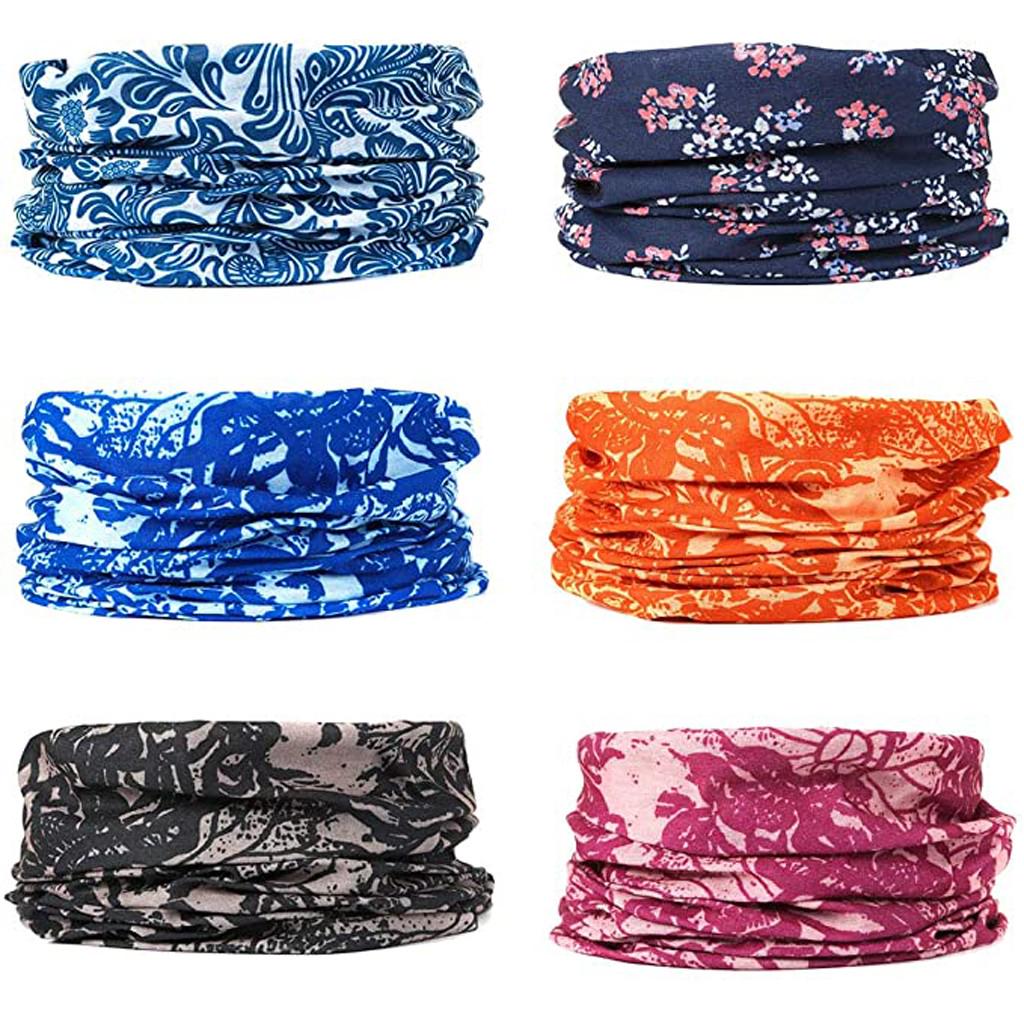 Buy Sawei 6PC Unisex Headband Scarf Headwrap Neckwarmer Riding Mask ...