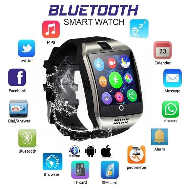 Buy Q18 Smart Watch On Wrist Support Camera Sim+tf Card Bluetooth ...