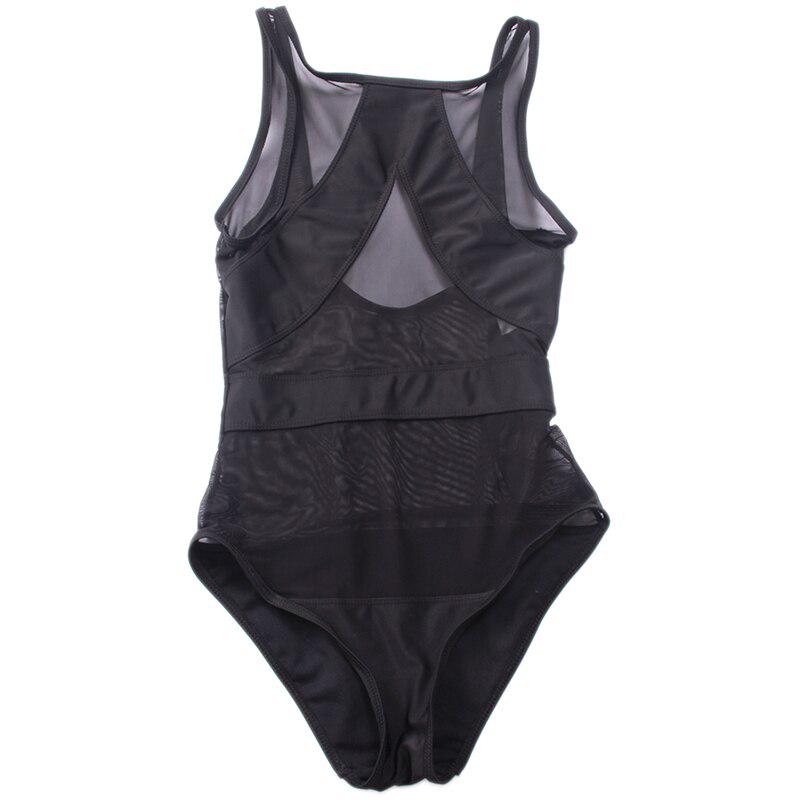 Buy Sexy Women Fashion Sexy Jumpsuit Solid Bodysuit Mesh Sheer Monokini ...