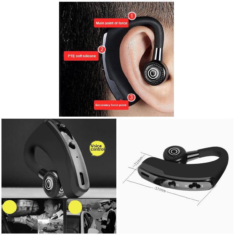 Earphone Wireless Sports Earbuds Bluetooth for Driving Headset Stereo ...