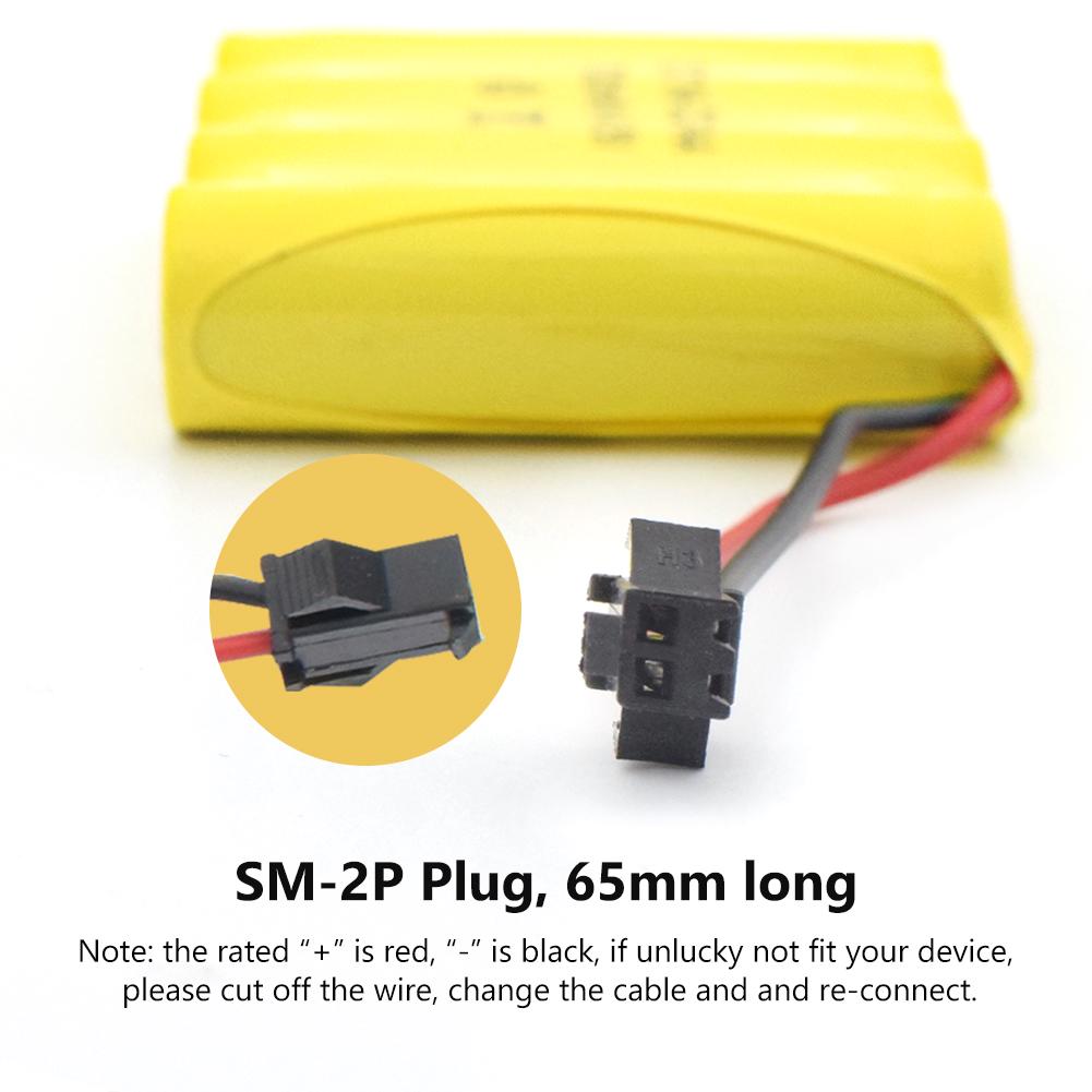 Buy Rechargeable 4.8V 700mAh Ni-Cd AA Battery Pack For Models RC Boat ...