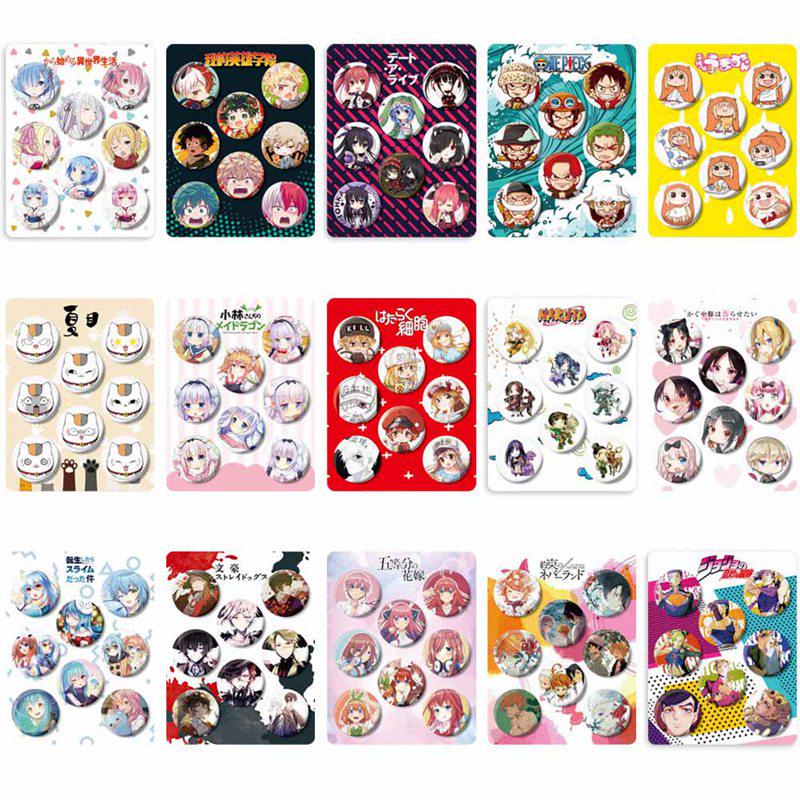 Cheap New Style Fashion A set of 8 popular cartoon Cosplay Badge | Joom