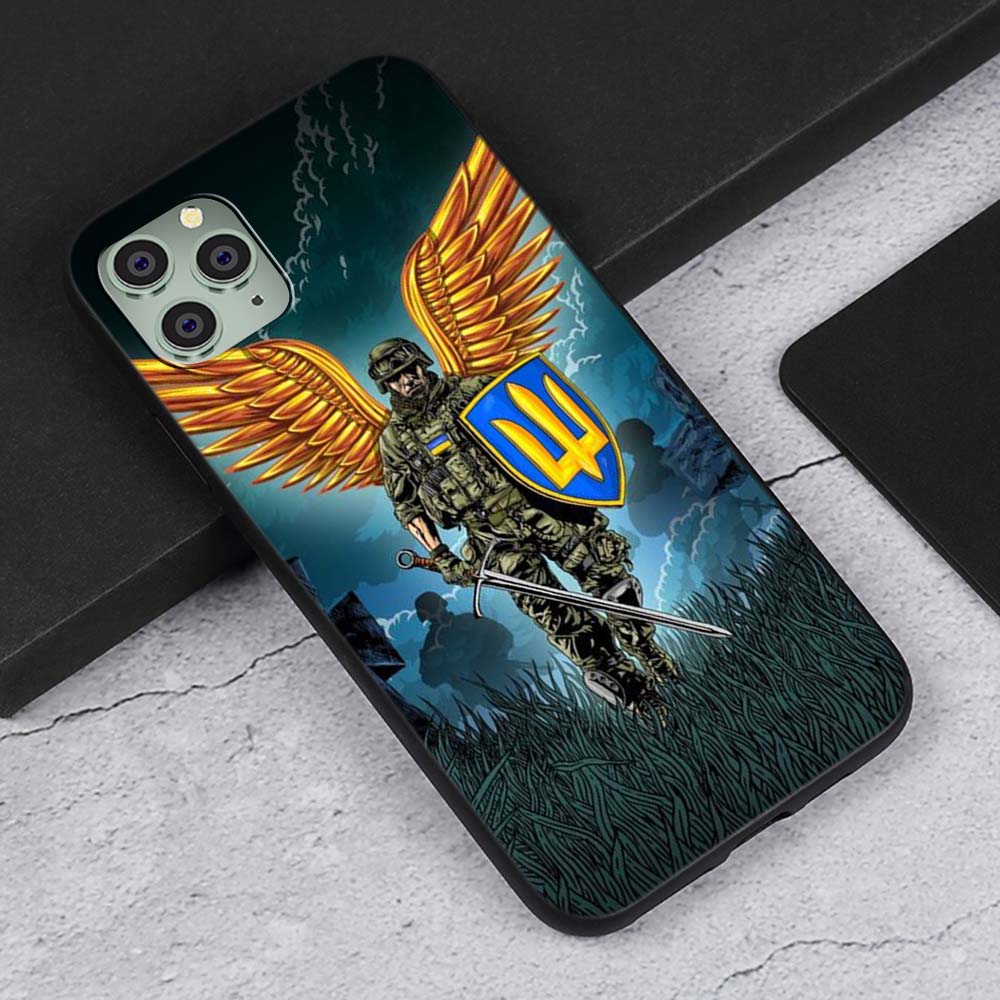 Buy AS-242 Ukraine National Flag Soft Phone Case for iPhone 11 12 13 14 ...