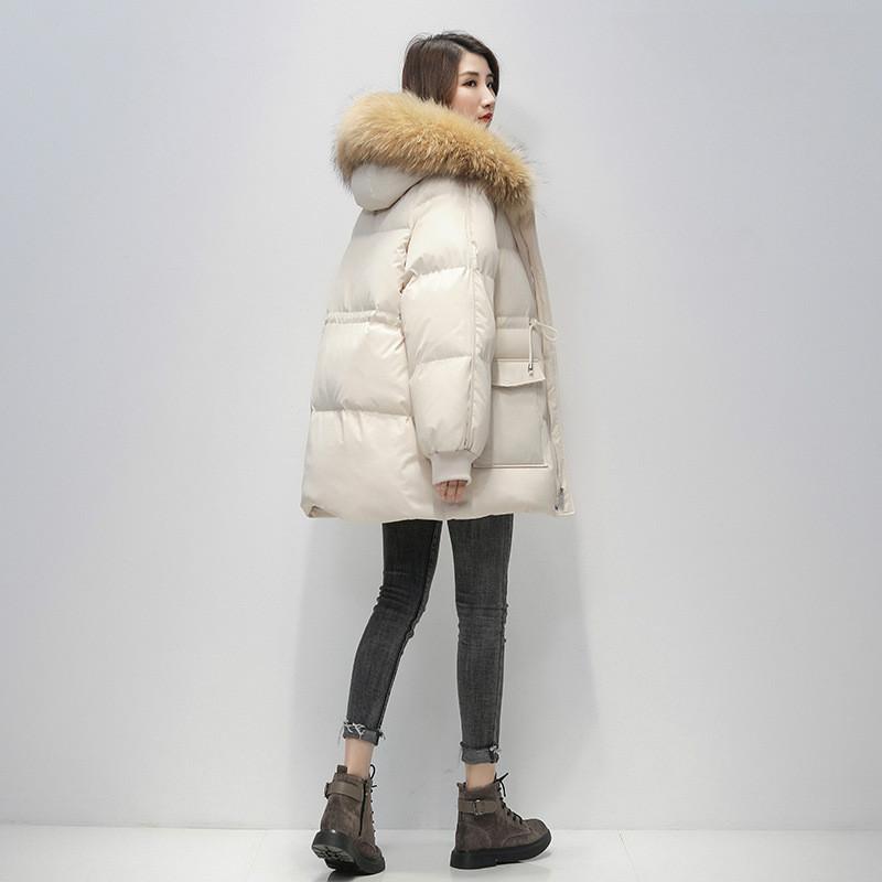 Buy Women's Mid-length Down Padded Jacket Winter New Loose Padded ...