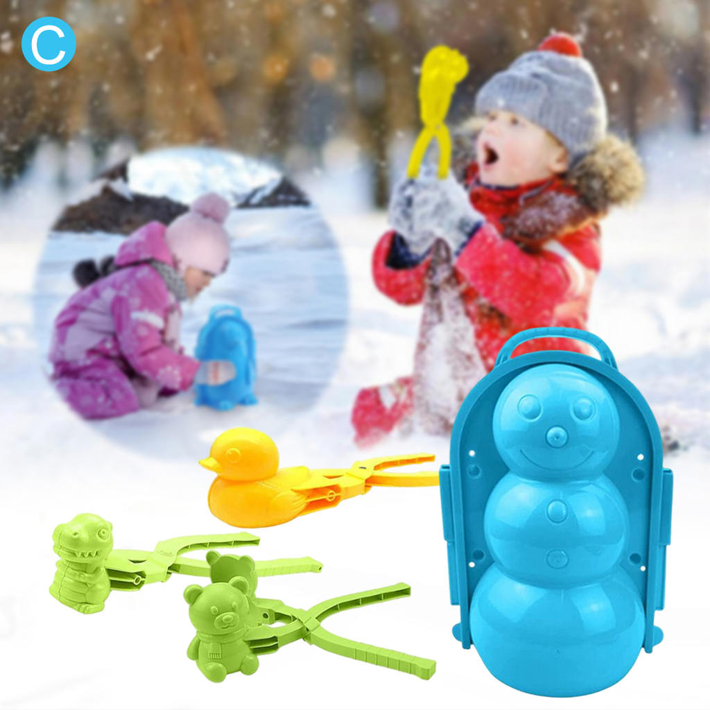 Buy 4Pcs Snowball Maker Clip Outdoor Cartoon Toy for Children Snow Ball ...