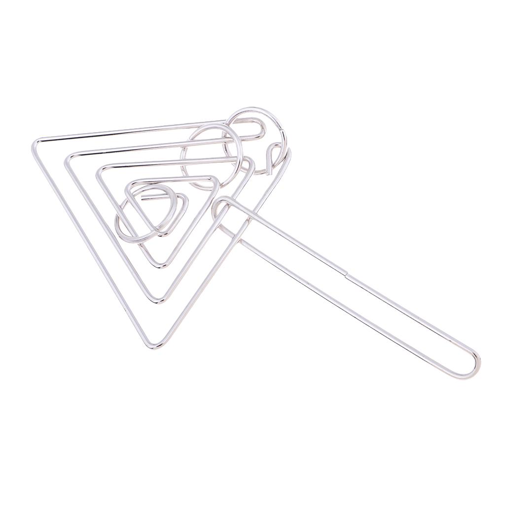 Metal Chinese Triangle Rings Unlock Puzzle Brain Teaser Adult Education ...