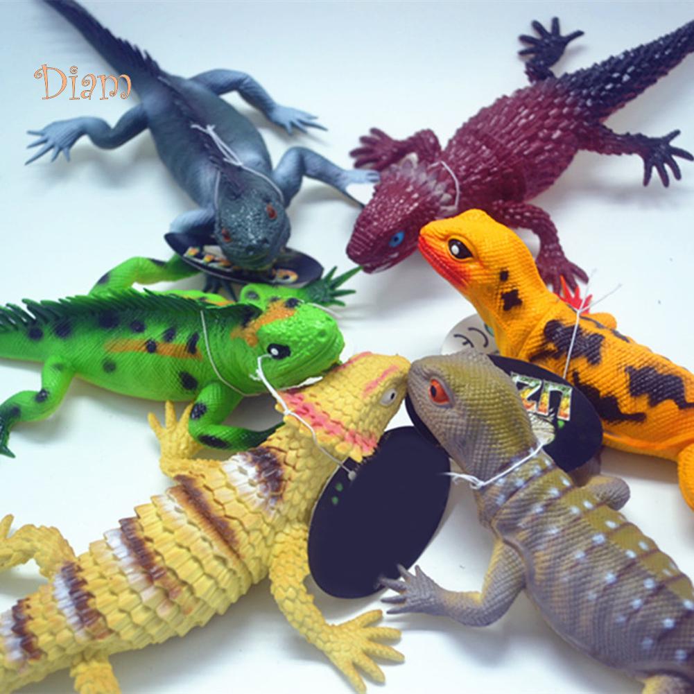 Buy TOYS & TOTS 37cm Simulation Lizard PVC Squeaky Animal Model Bedtime ...