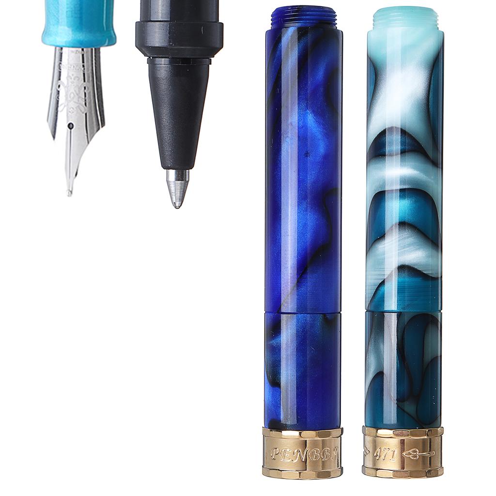 Buy Penbbs-471 Resin Short Fountain Pen Smooth Medium 0.5Mm Nibs ...