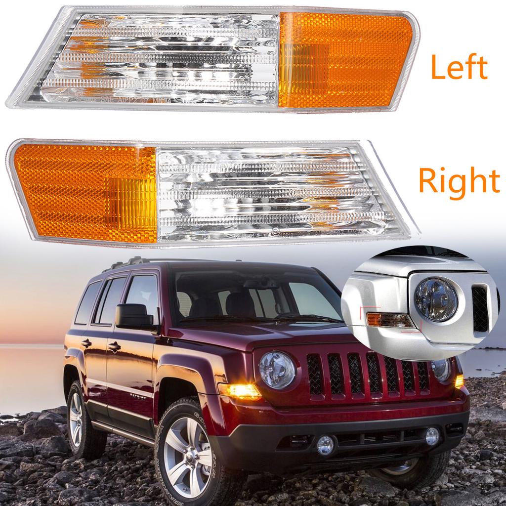 Buy 1 Pair Front Left Right Parking Turn Signal Light Lamp For Jeep ...