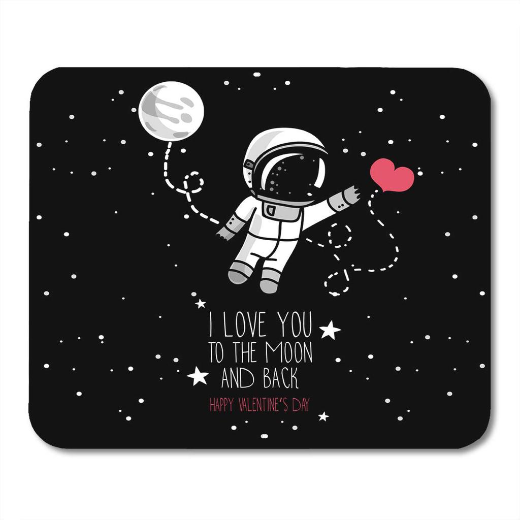Buy Cute Astronaut Heart Moon and Stars Floating In Space for Love Hand ...
