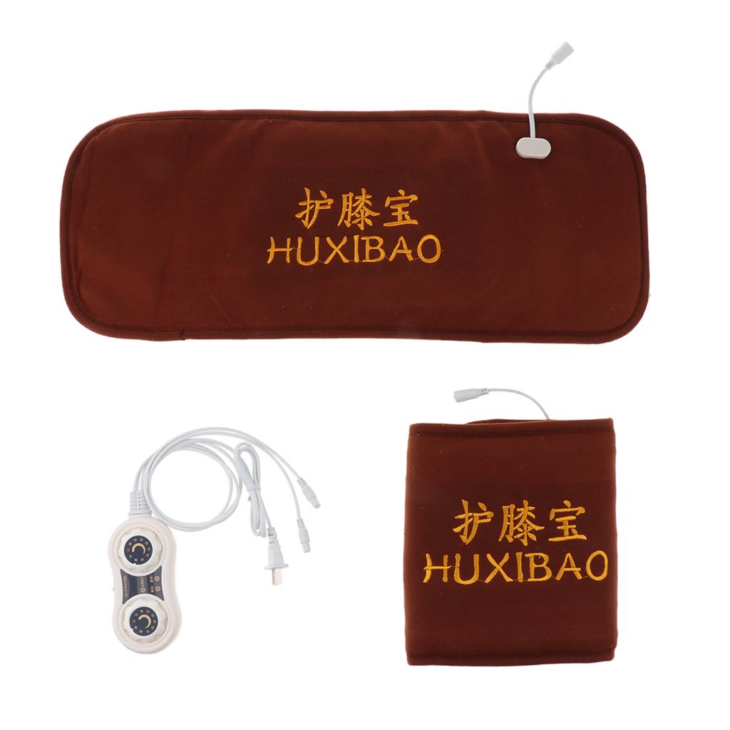 Electric Knee Heating Pad Heated Brace Wrap Sleeve for Arthritis US ...