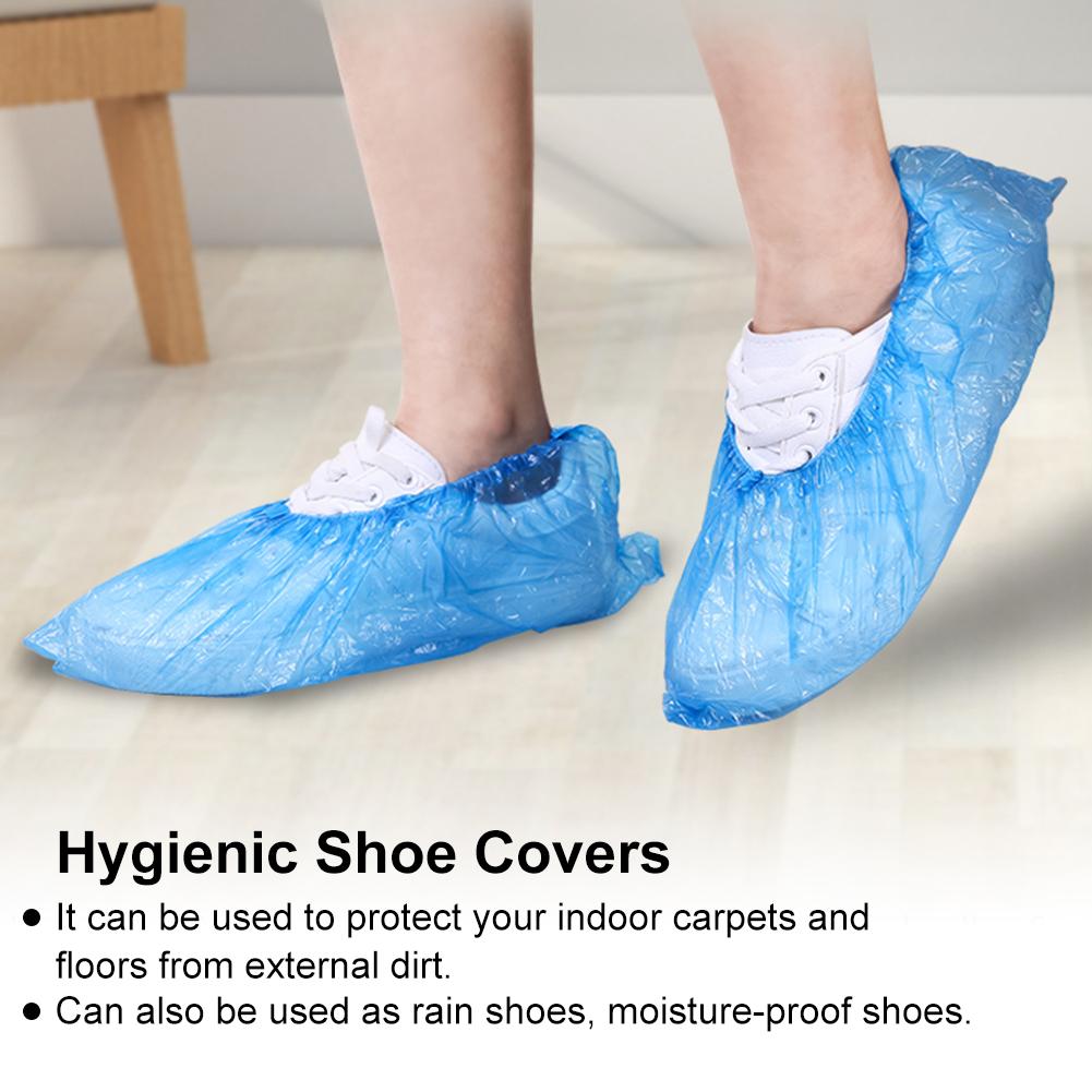 Buy 100Pcs Disposable Anti Slip Protective Shoe Covers Cleaning ...