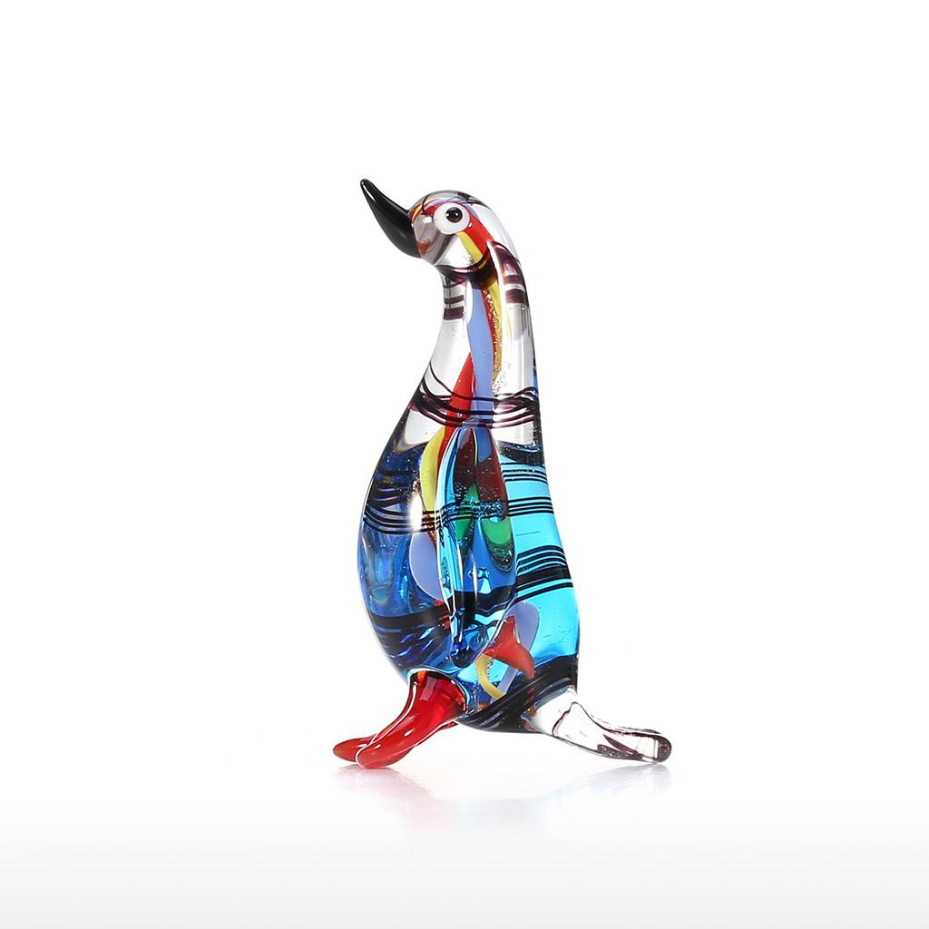 Art & Collectibles Penguin Family Glass Sculpture Made Of Glass Art ...