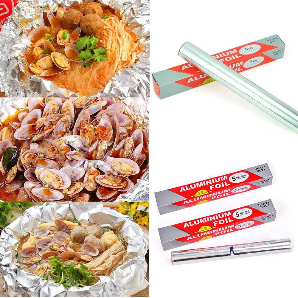 Non Stick Aluminum Foil Tinfoil Paper Roll Tin Foil Oven Microwave ...