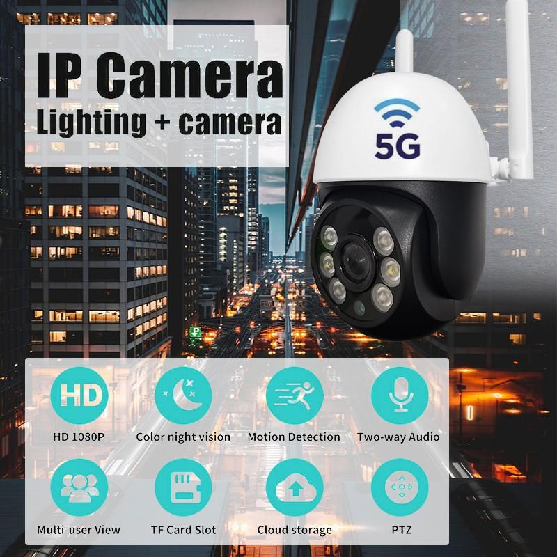 Buy YIIOT 5G WiFi Outdoor Waterproof Network Monitoring Camera TF+Cloud ...