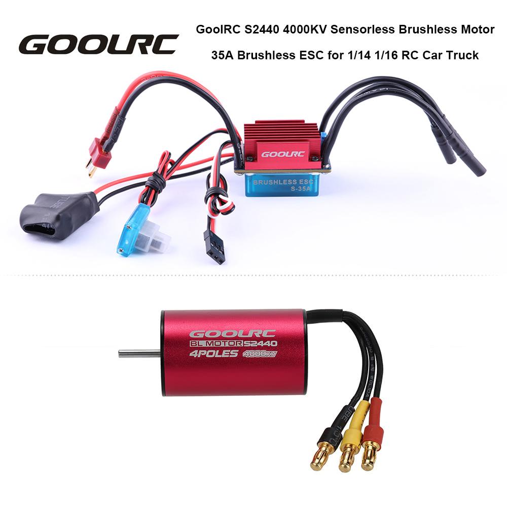 Original GoolRC S2440 4000KV Sensorless Brushless Motor and 35A ...
