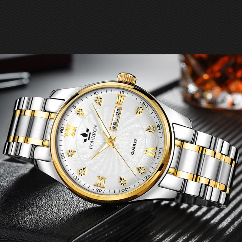 Buy FOURRON Watch Men'S Business Casual Waterproof Watch Luminous Quartz Watch at affordable ...