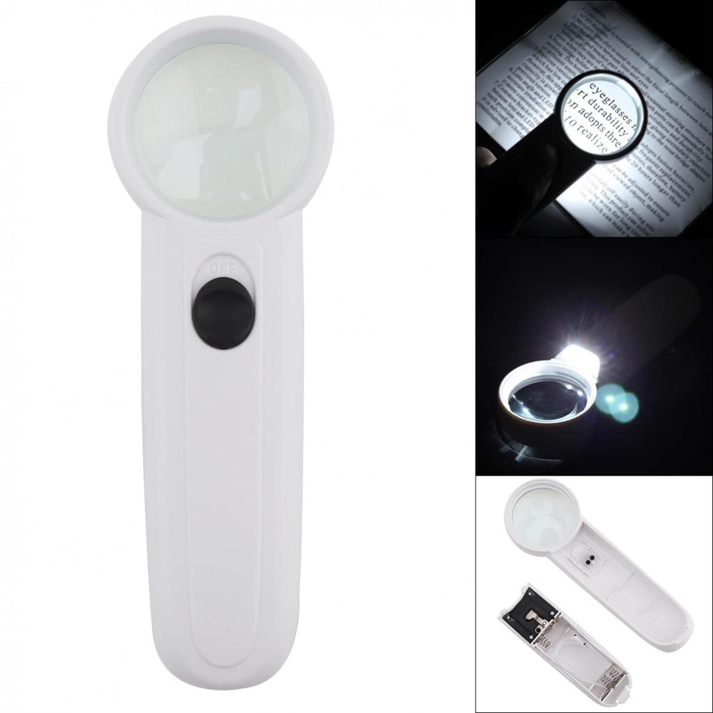 Buy 15X 37mm Multifunctional Glasses Magnifier Lamp Portable Handheld ...