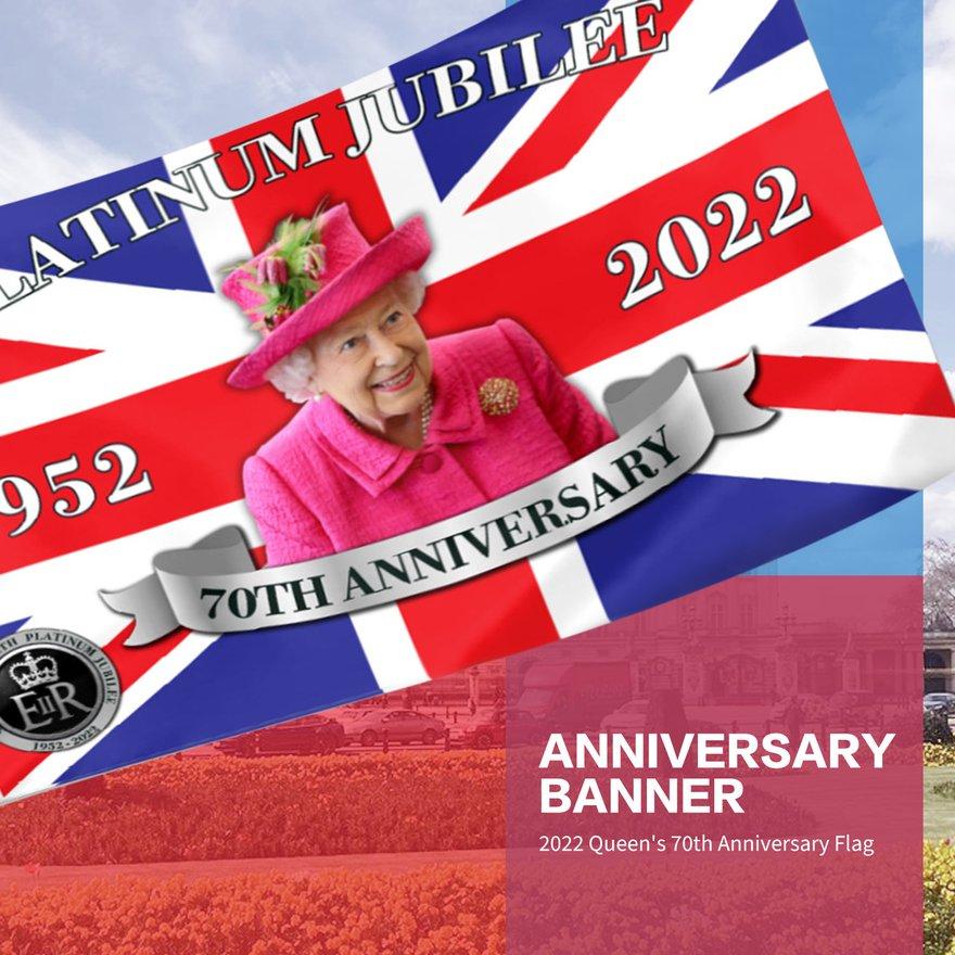 Flagge Britisches Vereinigtes Königreich Queen Elizabeth II Platinum ...