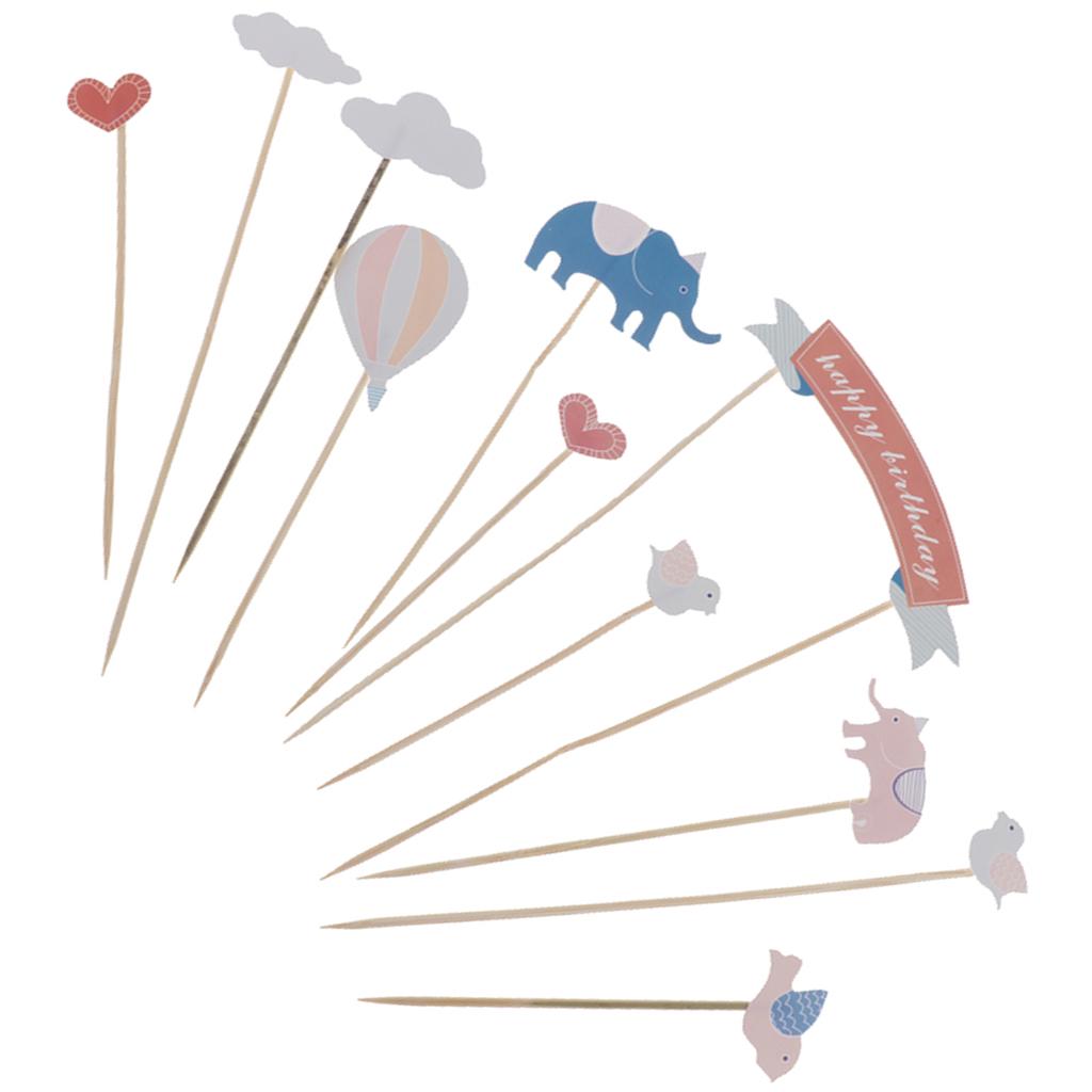 6 Bag Congratulation Cupcake Picks Cake Toppers for Children Birthday ...