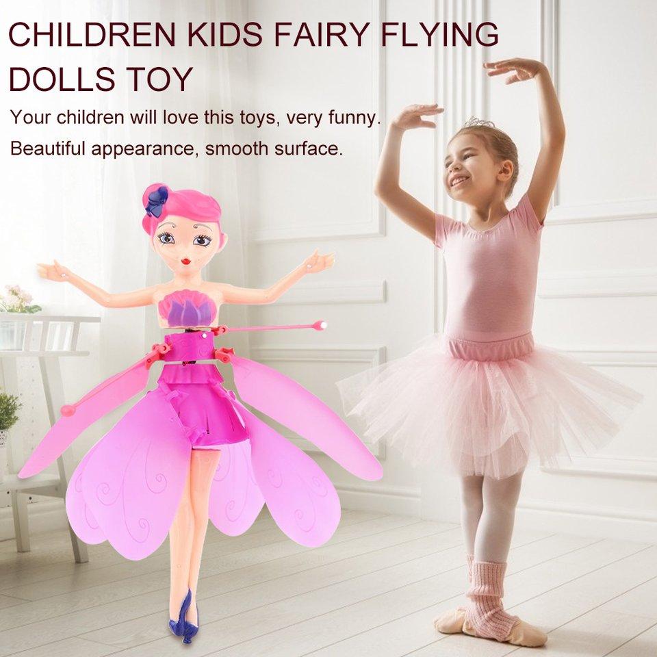 Buy Children Kids Fairy Flying Dolls Funy USB Infrared Induction ...