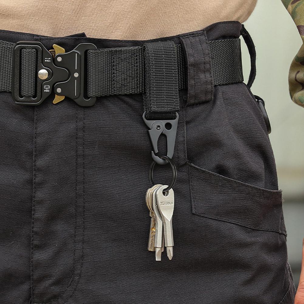 Köp Outdoor Carabiner Keychain Nylon Hanging Webbing Buckle MOLLE Hook ...