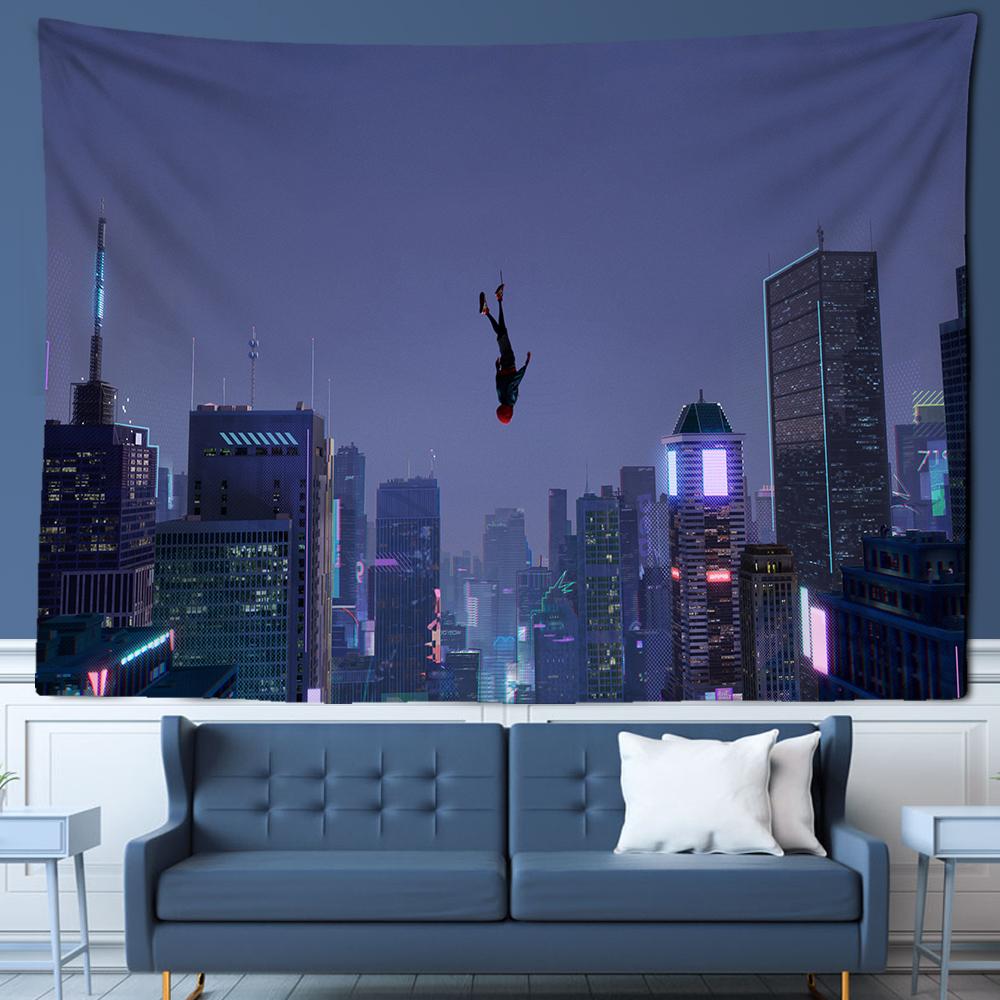 Cheap Cyberpunk Futuristic Steam City Tapestry Art Home Psychedelic ...